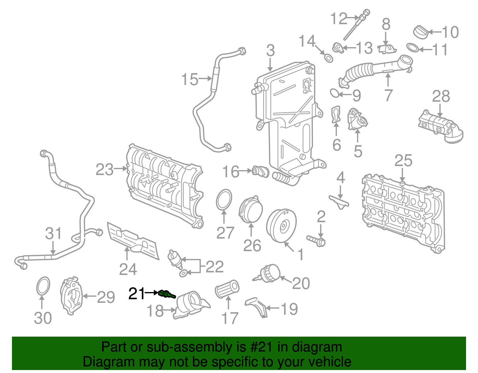 OEM Porsche Coolant Temp Sensor (99660641000) 2000-2012 Porsche | OEM ...