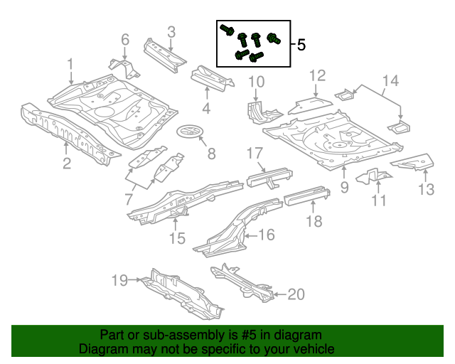 2011-2016 Scion tC Bolt Flange 91552-F1020 | Toyota Parts