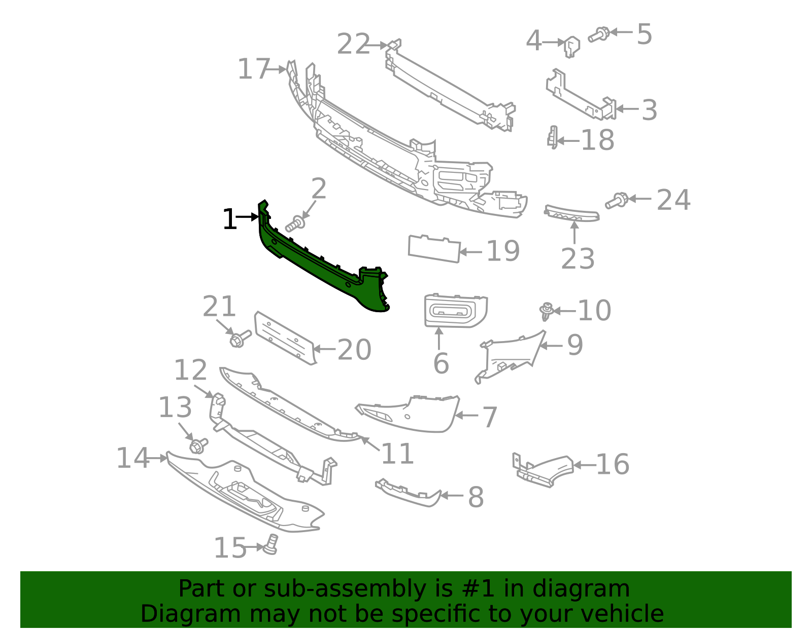 2020-2023 Land Rover Bumper Cover LR129437 | LandRoverParamusParts