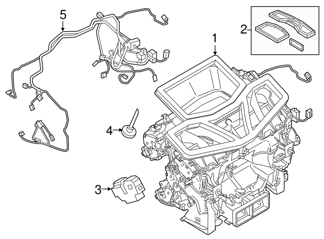 64-11-9-361-729 - Distribution housing a/c unit 2017-2023 BMW ...