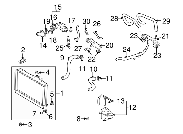 16341-50020 - Engine Coolant Outlet Gasket - 1997-2010 Lexus | My L Parts