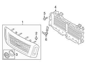 21421-9FT0B - Radiator Shutter Assembly 2016-2019 Nissan | Group 1 Auto ...