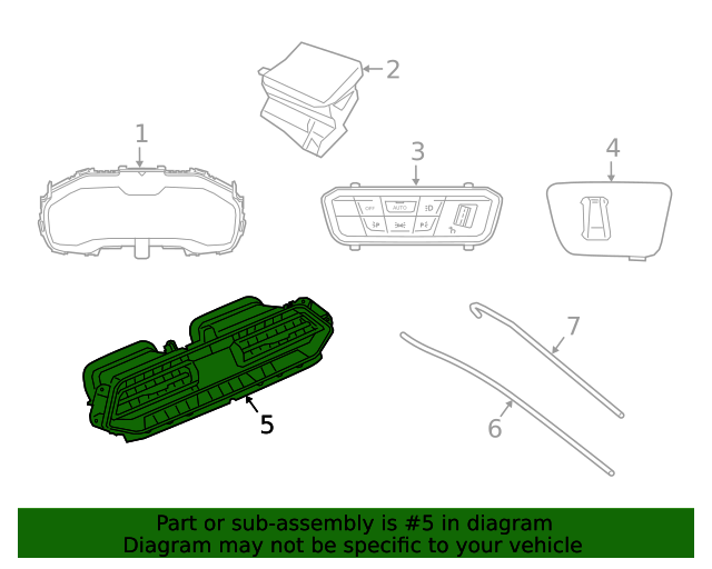 64-11-5-A1D-414 - Automatic air conditioning control 2019-2023 BMW ...
