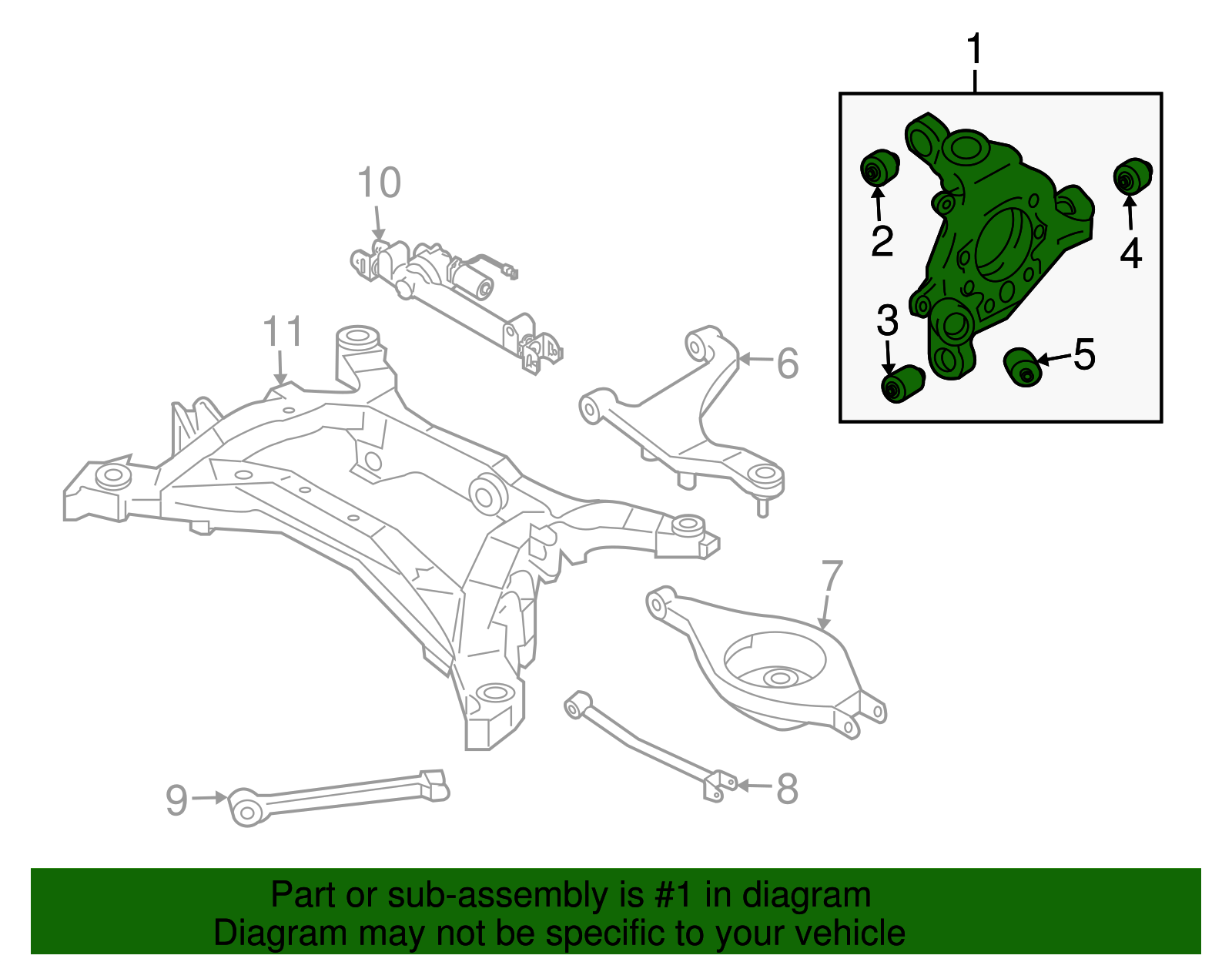 2003-2010 Infiniti Knuckle Assembly 43019-AL50A | Infiniti of Orland Park