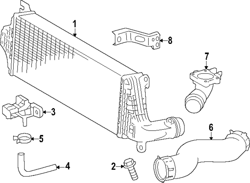2024 Toyota Tacoma Inter-Cooler 17940-AK010 | Toyota Parts Center