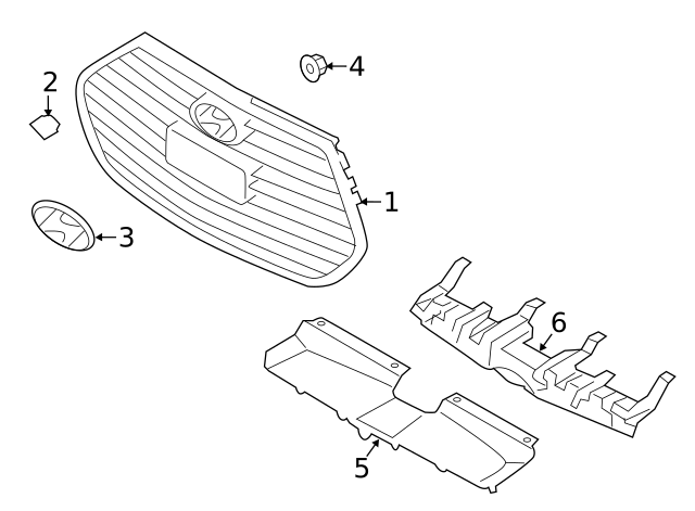 2013-2017 Hyundai Veloster Radiator Support Access Cover 86353-2V500 ...