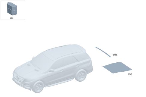 Load Compartment Trunk Equipment for 2025 Mercedes-Benz GLC300 ...