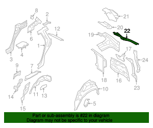 2016-2025 Volvo XC90 Upper Trough 31416441 | TascaParts.com