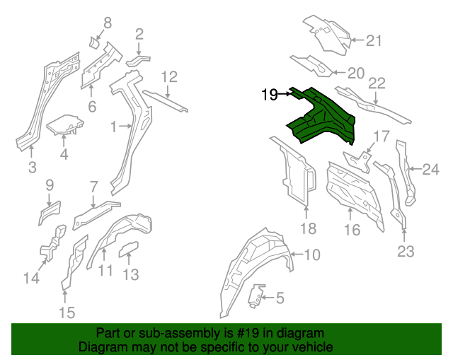 2016-2020 Volvo XC90 Upper Pillar Reinforced - Driver's Side (LH ...