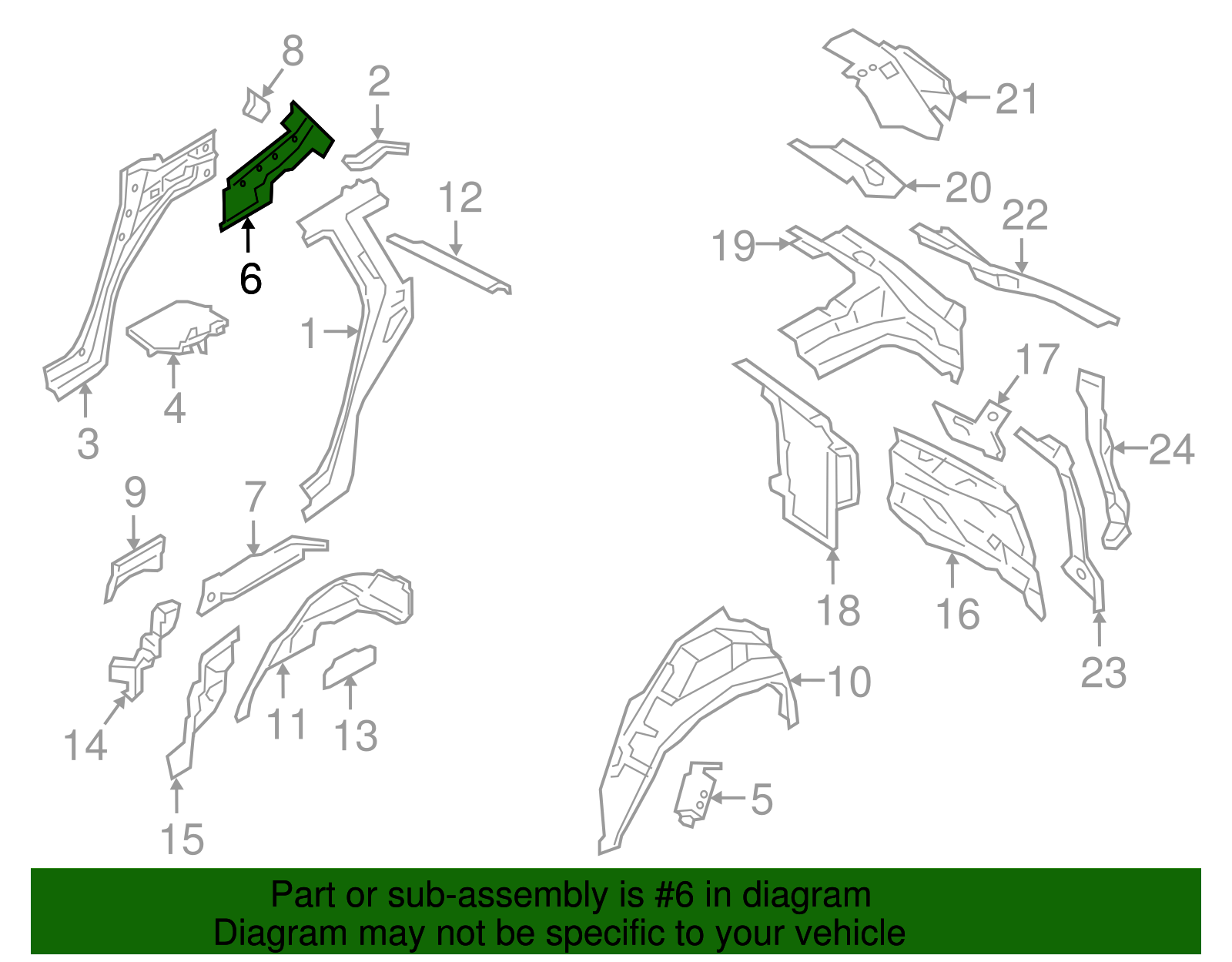 2016-2025 Volvo XC90 Upper Reinforced 31416415 | TascaParts.com