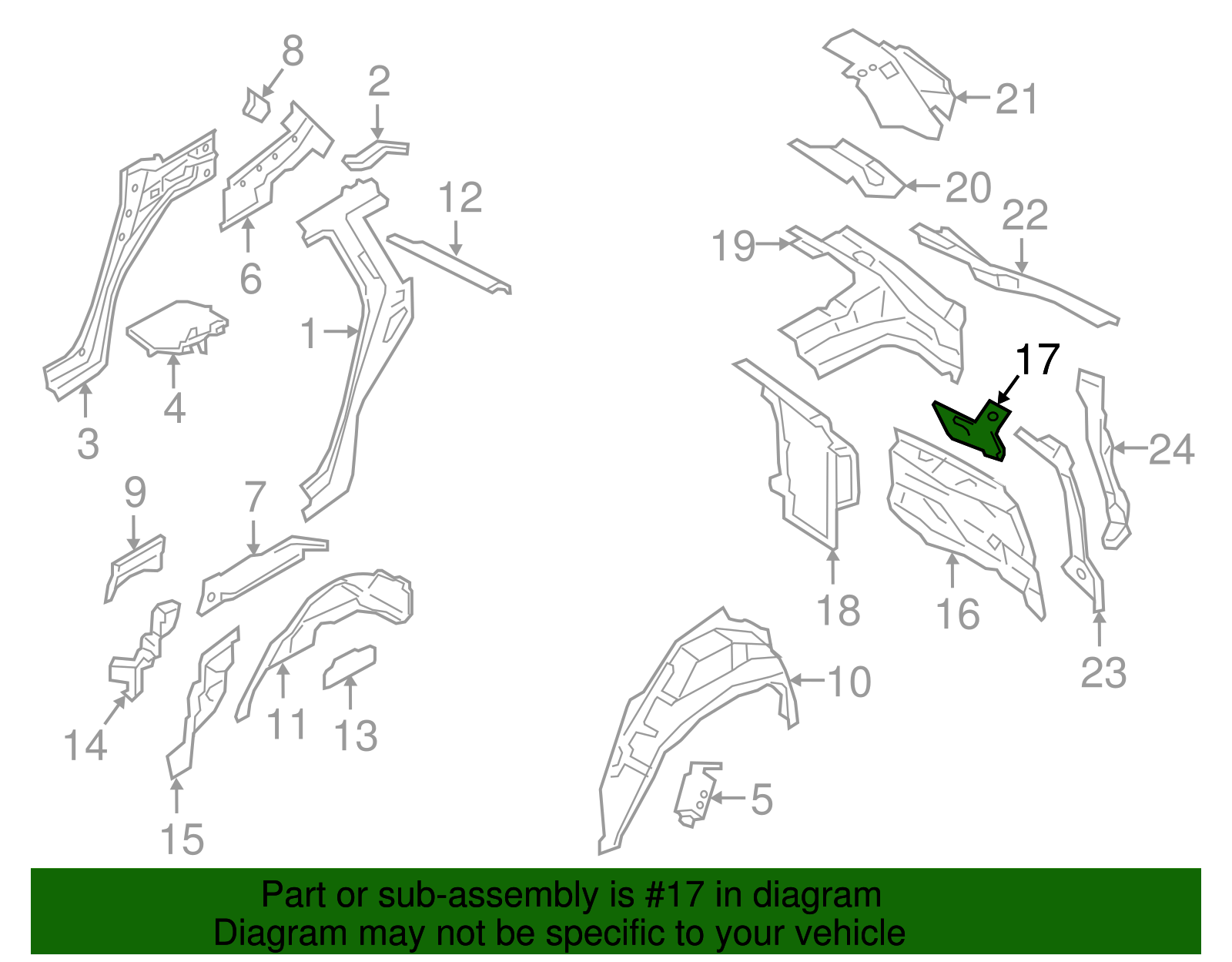 31416424 - High-Quality Quarter Panel Filler Panel Bracket for 2016 ...