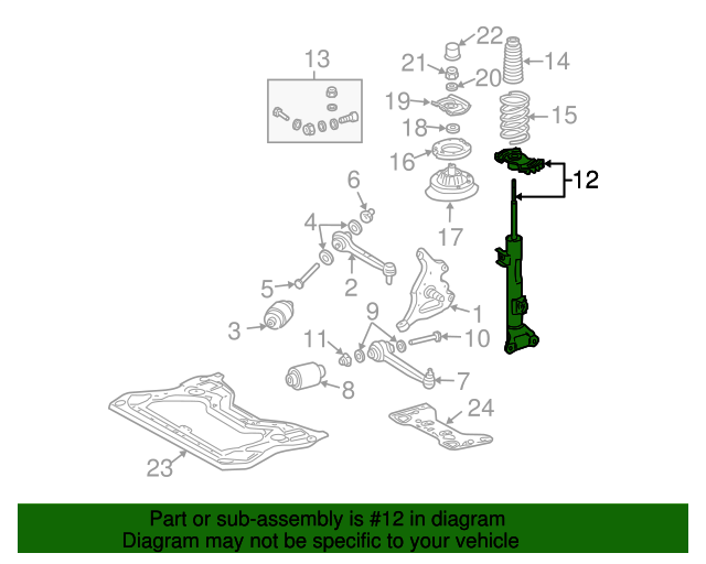 203-320-53-30-64 - Shock Absorber 2002-2009 Mercedes-Benz | Mercedes ...
