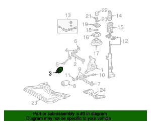 203-333-02-14-27 - Suspension Control Arm Bushing 2001-2008 Mercedes ...