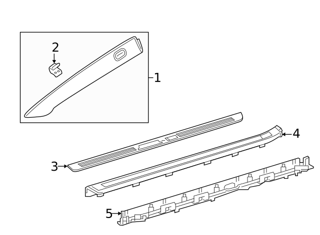 217-680-01-35-9051 - Door Sill Plate 2015-2021 Mercedes-Benz ...