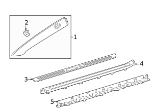 217-680-01-35-9051 - Sill Plate 2015-2021 Mercedes-Benz | Mercedes-Benz ...