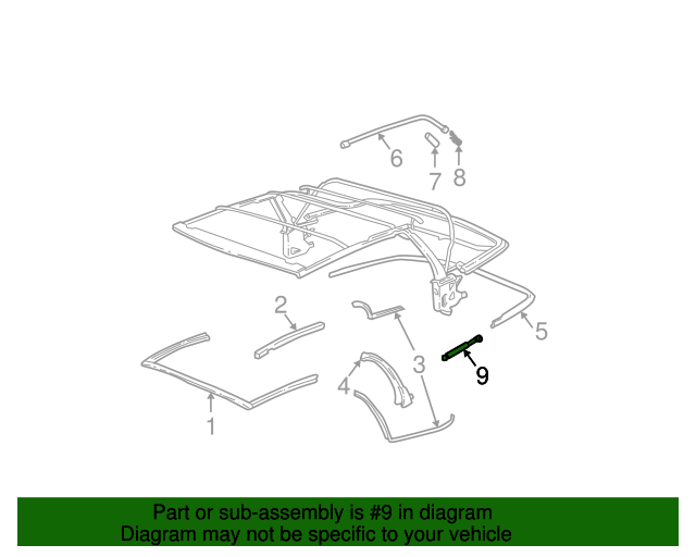 Genuine BMW 54-31-8-268-980 | Strut Cylinder | FREE Shipping on Most ...