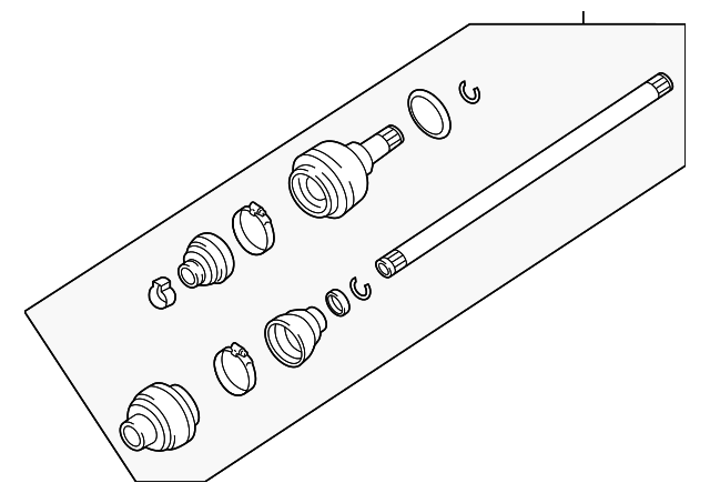 Genuine Porsche 95B-501-203-T |Axle Assembly | FREE Shipping on Most ...