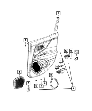 2015-2023 Mopar Door Panel Attaching Pin 6511618AA | Mopar eStore