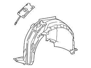 2016-2023 Mercedes-Benz Metris Front Right Passenger Fender Liner ...