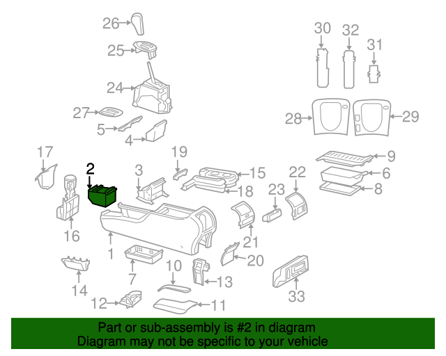 220-680-22-52-1A20 - Storage Box 2000-2006 Mercedes-Benz | Mercedes ...