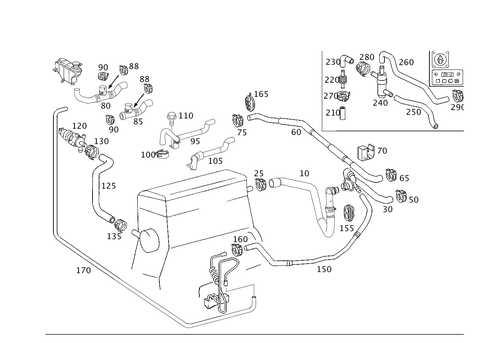 Heating Water Lines for 2003 Mercedes-Benz C320 | Mercedes-Benz USA Parts