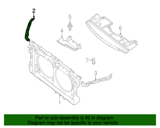 2010-2013 Nissan Altima Upper Support F2512-ZX0MA | Nissan Parts Plus