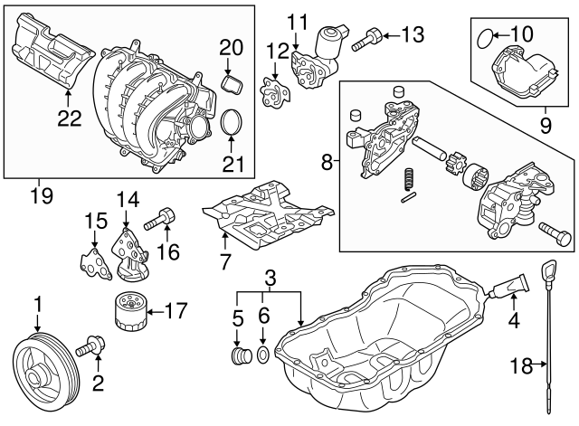 2012-2018 Mazda Oil Pump PE01-14-100A | RealMazdaParts.com