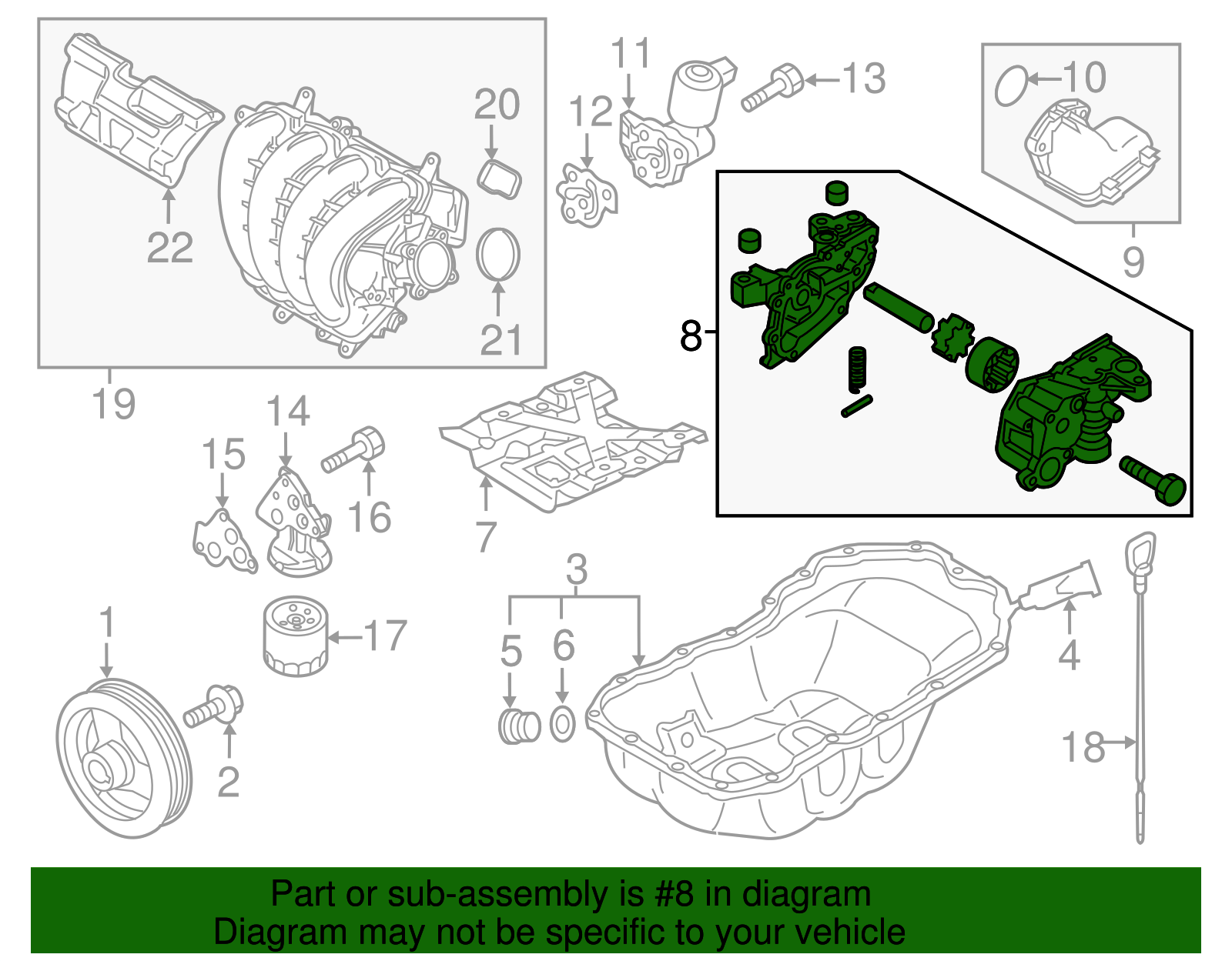 2012-2018 Mazda Oil Pump PE01-14-100A | RealMazdaParts.com