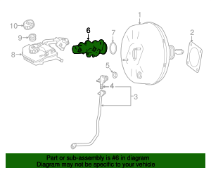 447-431-02-01 - Master Cylinder 2016-2023 Mercedes-Benz Metris ...