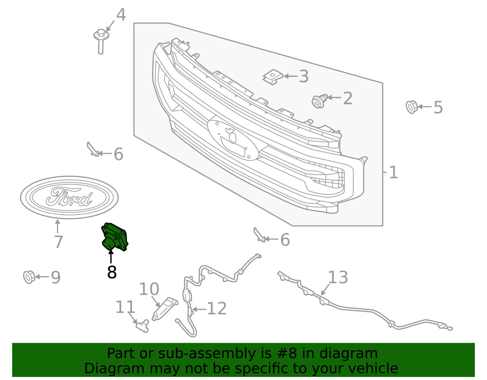 2017-2022 Ford | Front Camera | HC3Z-19G490-Y | Walls' Ford Parts
