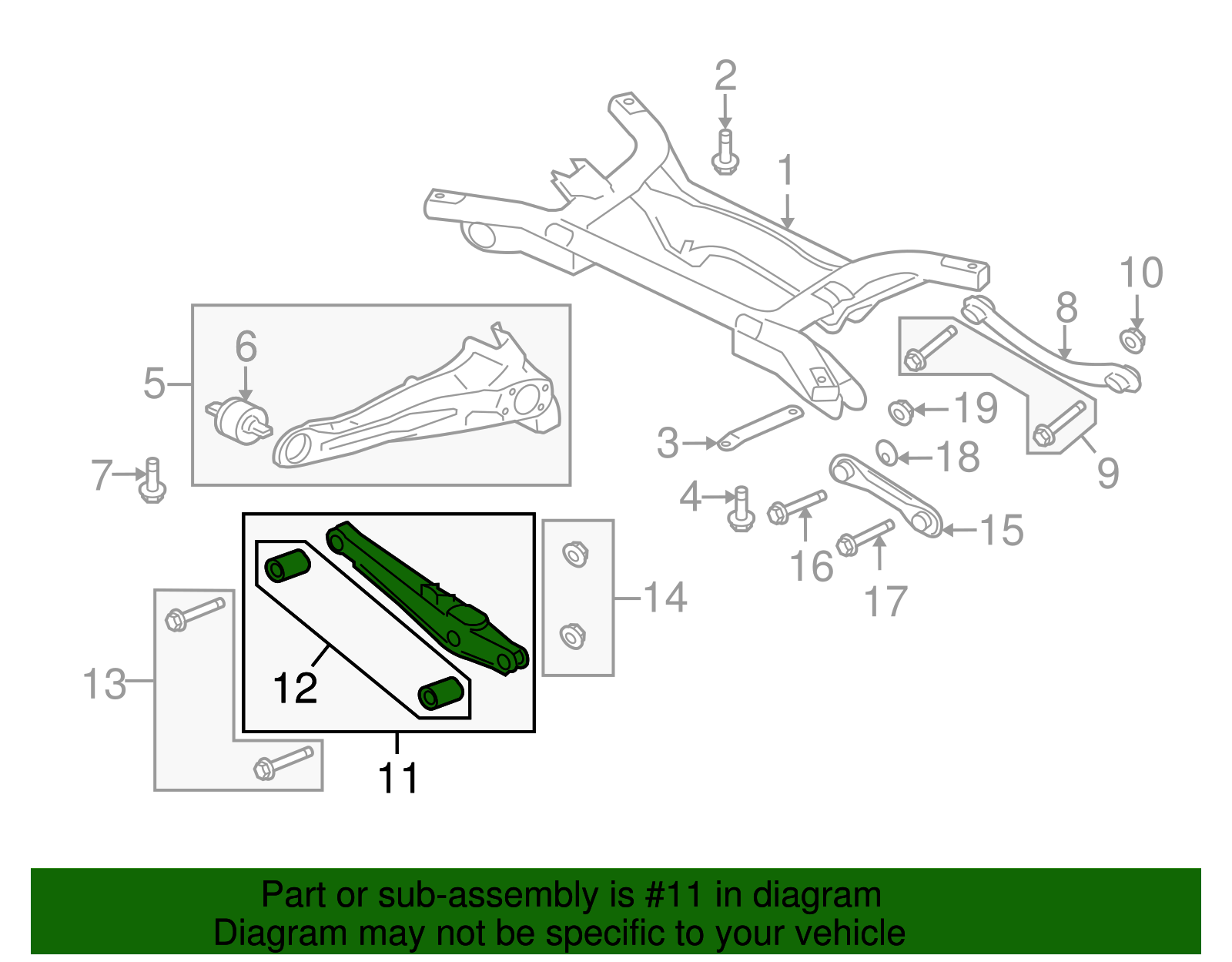 2007-2022 Mitsubishi Lower Control Arm 4113A011 | Retail Performance ...