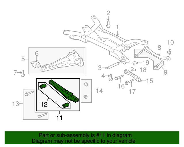 2007-2022 Mitsubishi Lower Control Arm 4113A011 | OEM Parts Online