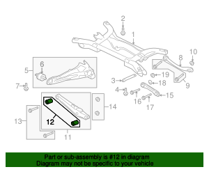 2003-2017 Mitsubishi Lower Control Arm Bushing MN100110 | Mitsubishi ...
