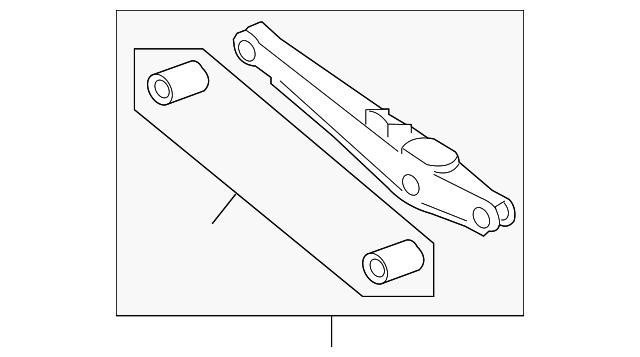 2007-2022 Mitsubishi Lower Control Arm 4113A011 | Mitsubishi OEM Parts ...