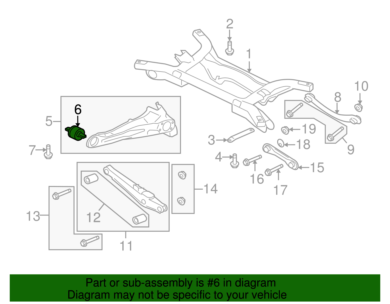 4120A181 - Bushing 2003-2017 Mitsubishi | Mitsubishi Direct Parts
