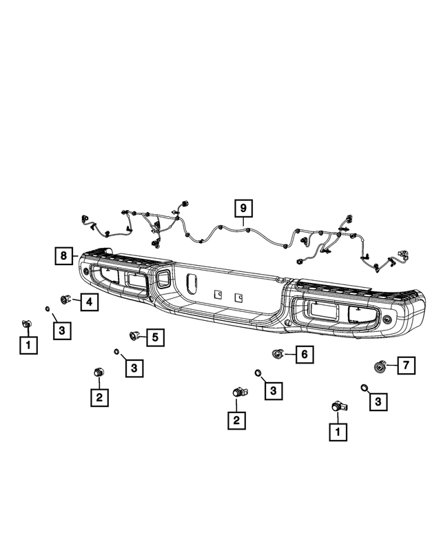 2019-2024 Mopar Park Assist Sensor 6MK25TZZAA | OEM Parts Online