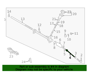 56540-K0000 - Inner Tie Rod 2020-2022 Kia | Kia.Parts Store