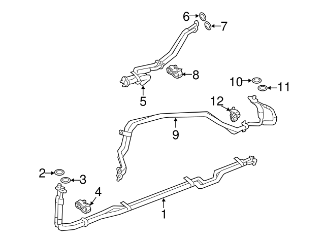 LR038548 - Center AC Tube Bracket 2013-2023 Land Rover | Land Leaping ...