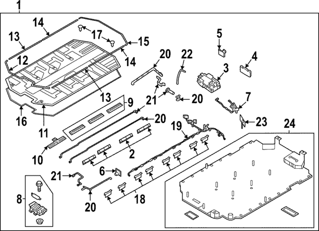 2022-2024 Hyundai Ioniq 5 Drive Motor Battery Pack Connector 375L5 ...