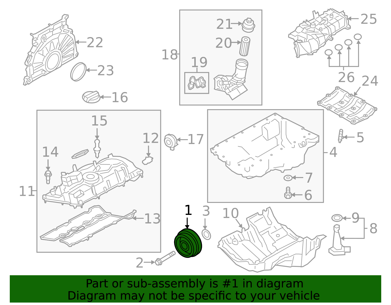 2020-2025 Toyota GR Supra Damper Pulley 13470-WAA04 | Toyota Parts Center