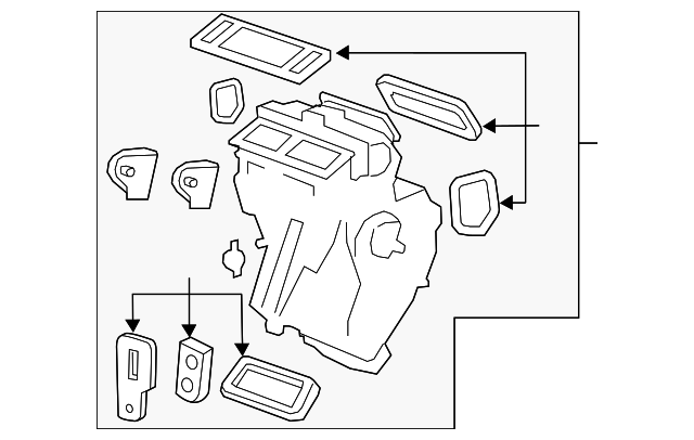 2012-2017 GM Air Conditioning Evaporator and Blower Case 23475071 GM ...