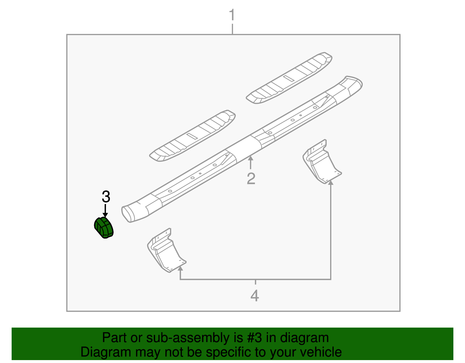 2004-2014 Ford Running Board End Cap 4L3Z-16A454-BA | Retail ...
