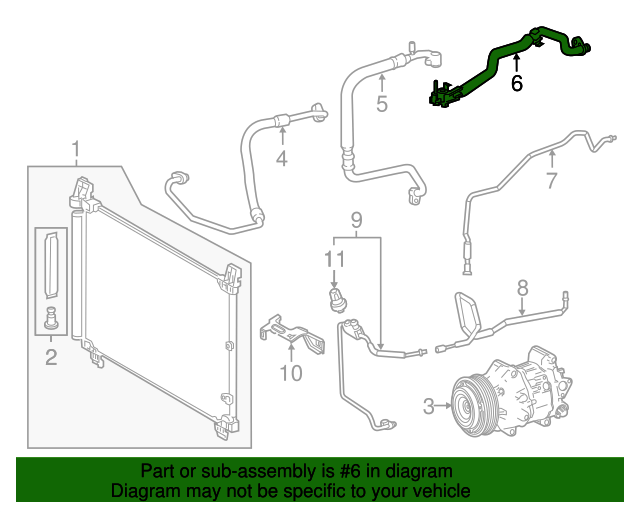 2015-2021 Lexus Suction Pipe 88707-24040 | OEM Parts Online