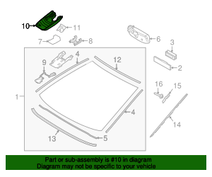 2021-2024 Toyota Camry Interior Rear View Mirror Cover 86466-33110 ...