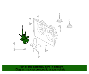 Genuine Toyota Fan Blade part# 16361-0A131 for 1999-2008 Toyota ...