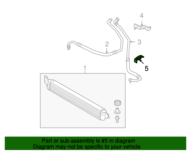 Genuine BMW 17-22-2-283-586 | Oil Cooler Line Support | FREE Shipping ...