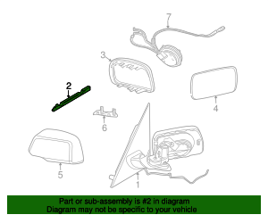 Genuine BMW 51-16-3-412-654 | Mirror Assembly Gasket | FREE Shipping on ...