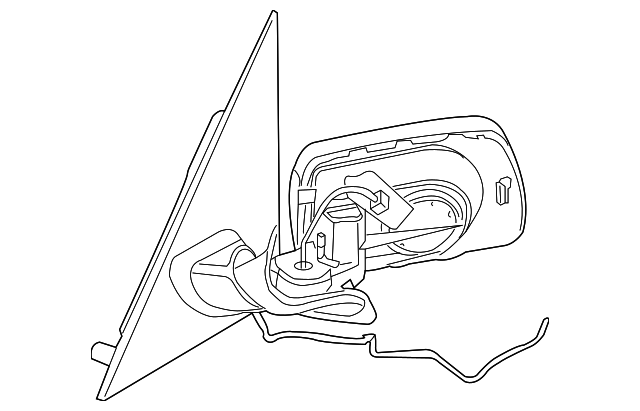 51163448166 - 2004-2009 BMW X3 Mirror Assembly (51-16-3-448-166) | BMW ...