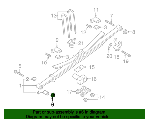 2017-2020 Ford Spring Nut -W717083-S442 | TascaParts.com