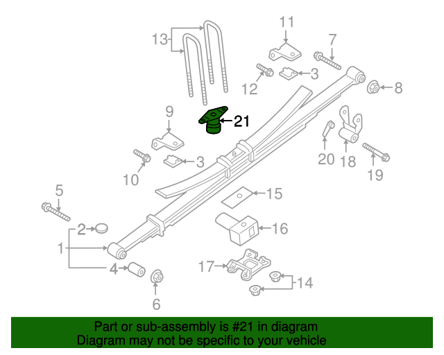 2017-2020 Ford Leaf Spring Bumper HC3Z-4730-C | OEM Parts Online